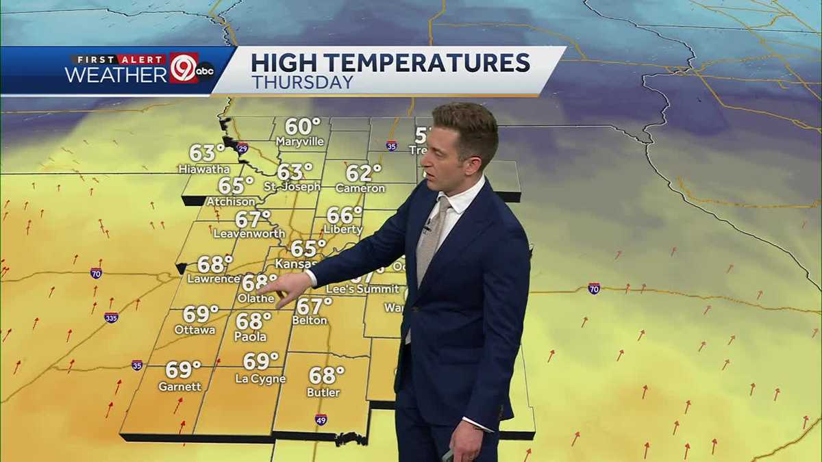 KANSAS CITY WEATHER: Temperatures will soar over 20° above normal today