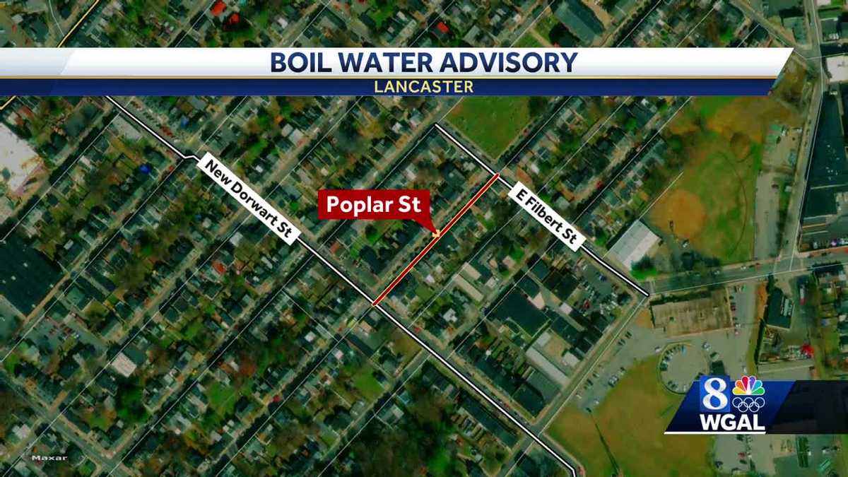 Boil water advisory issued to residents in Lancaster County, Pa.
