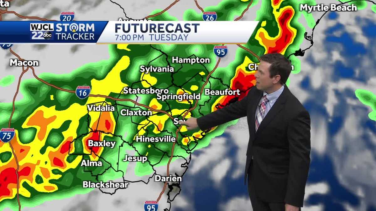 Rain and storms likely from 3 pm-9 pm with isolated tornadoes