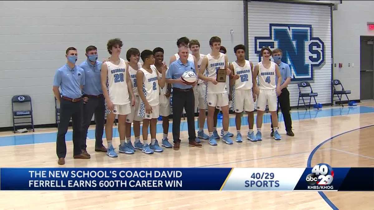 New School's Coach David Ferrell Secures 600th Win