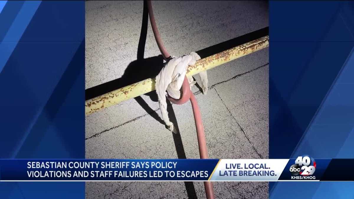 Sebastian County Sheriff says staff shares blame for jail escape
