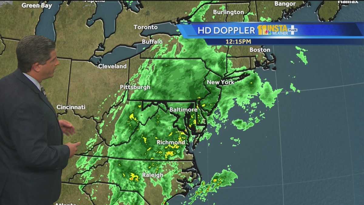 Periods of rain, mild on Thursday