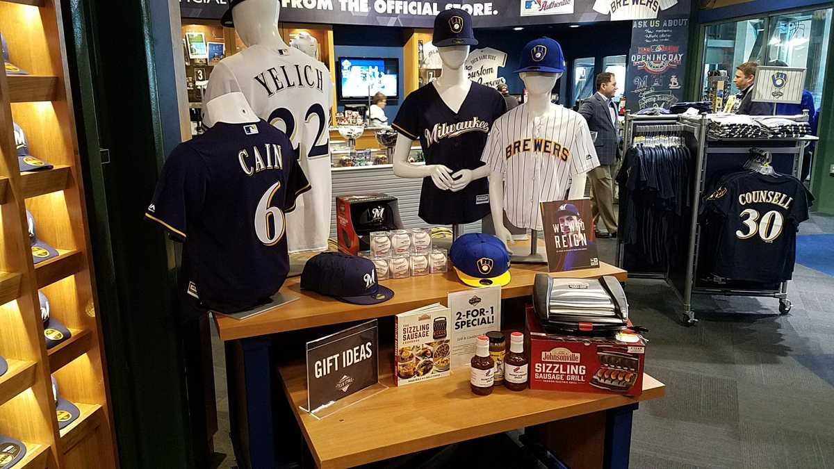 Take a look at the renovated Brewers store, new merchandise