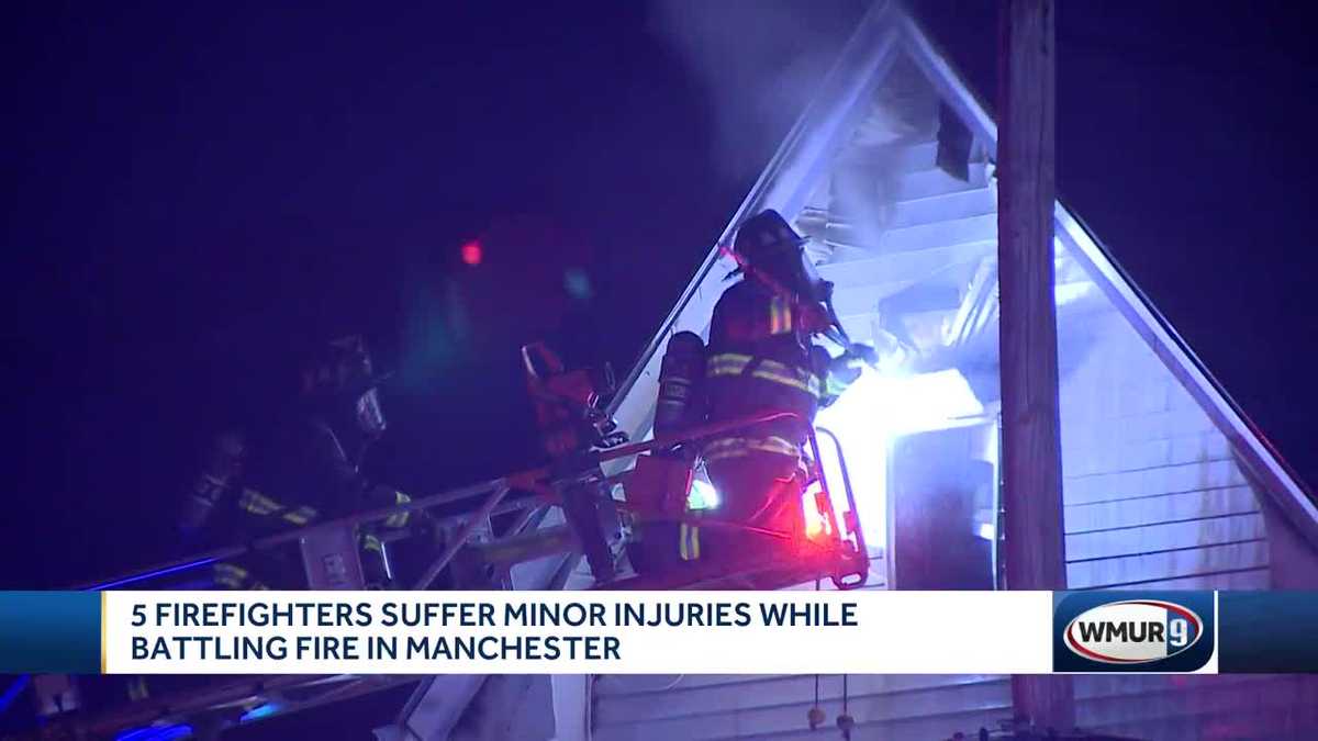 5 firefighters hurt in Manchester, New Hampshire fire;