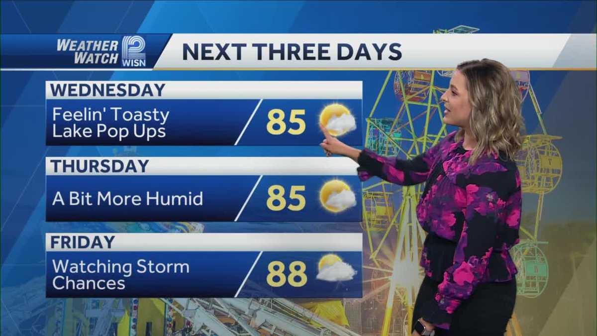 VIDEOCAST: Mild with popup shower chances