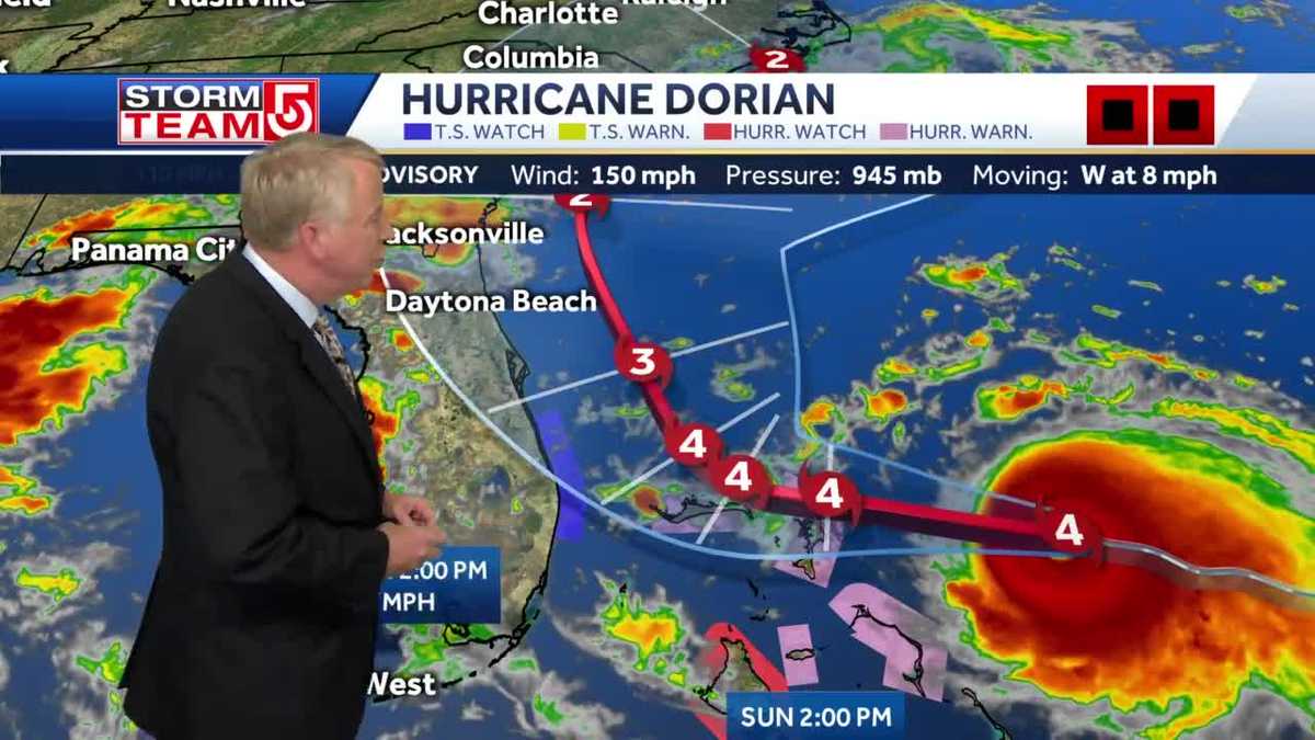 Tracking Dorian: Cat 4 storm moving towards US