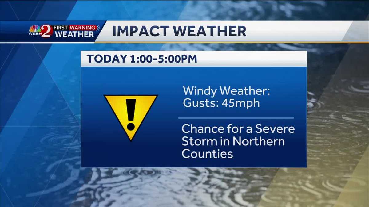 Cold front could bring severe weather to Central Florida Sunday