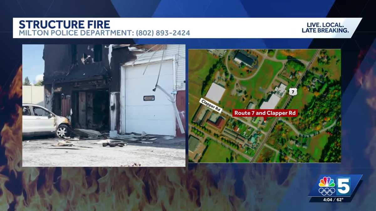 Crews battle fire on Clapper Road in Milton
