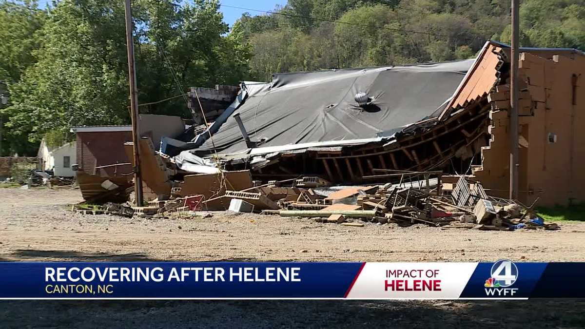 NC: Canton recovering from flooding, devastation from Helene