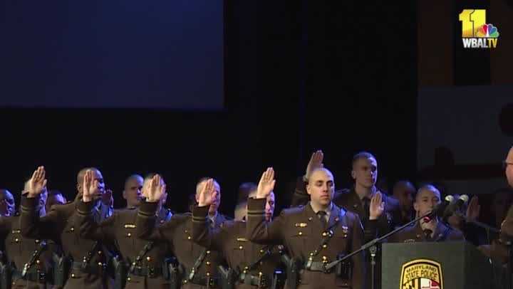 Maryland State Police 153rd Class graduates