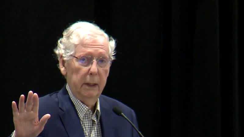 Mitch McConnell on Kamala Harris' running mate, Tim Walz, in Louisville