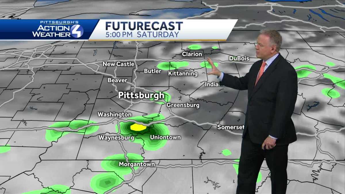 Mostly cloudy Friday, rain showers return late Saturday