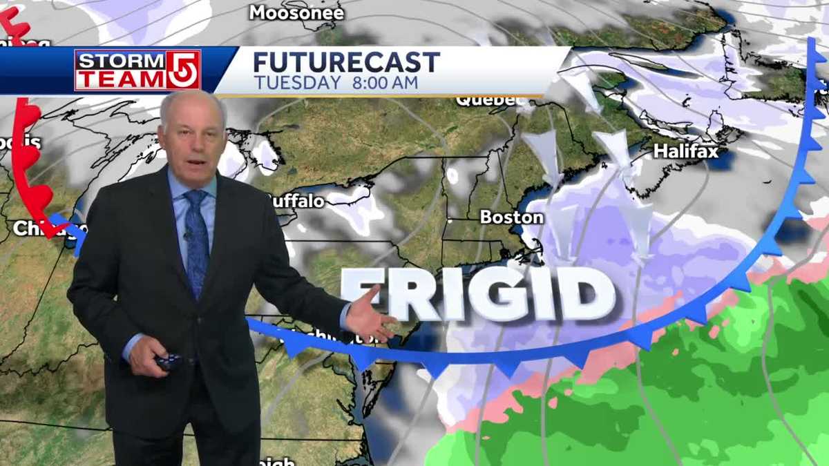 Video: Frigid air arrives overnight, sticks around for Tuesday