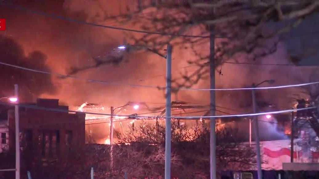 Milwaukee firefighters battle fire at U-Haul storage facility