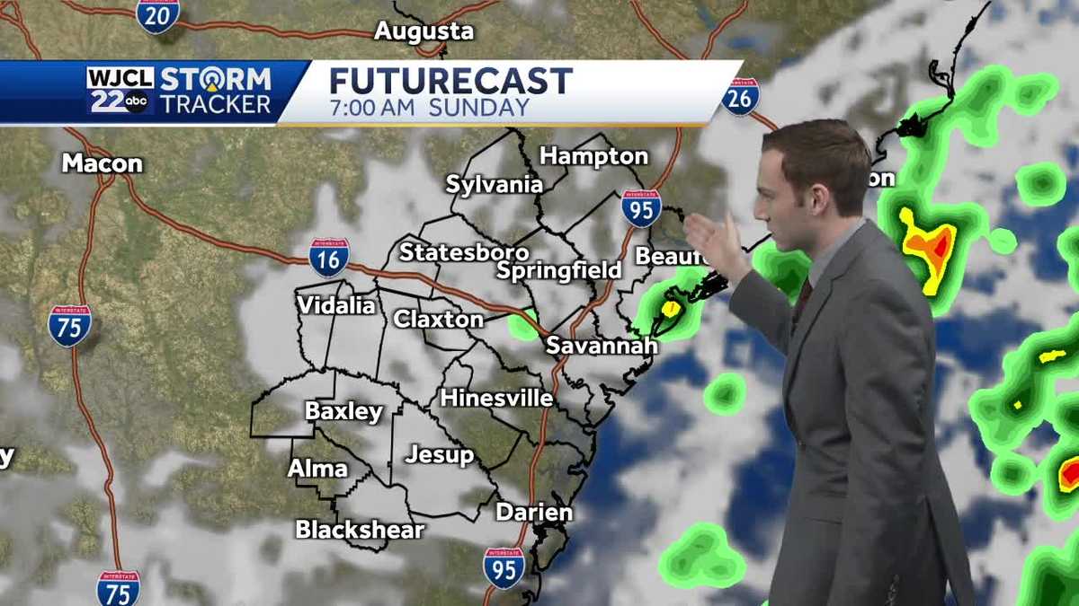 Lower rain chances in the forecast for SE GA and the Lowcountry