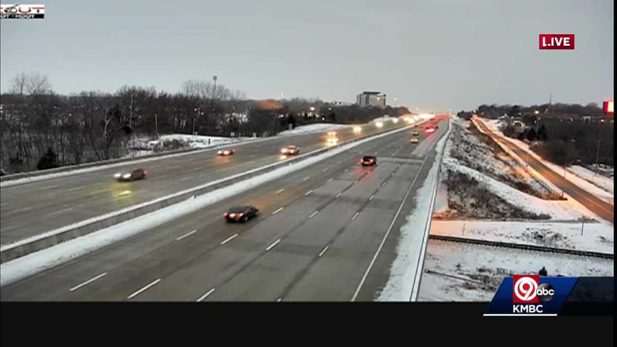 Road conditions improving, but a few slick spots remain