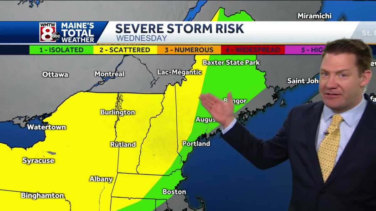 Severe storms possible Wednesday