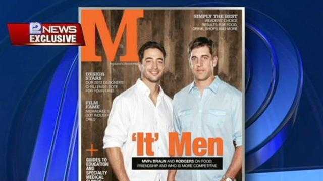 Ryan Braun & Aaron Rodgers appearing together on 'M Magazine' cover