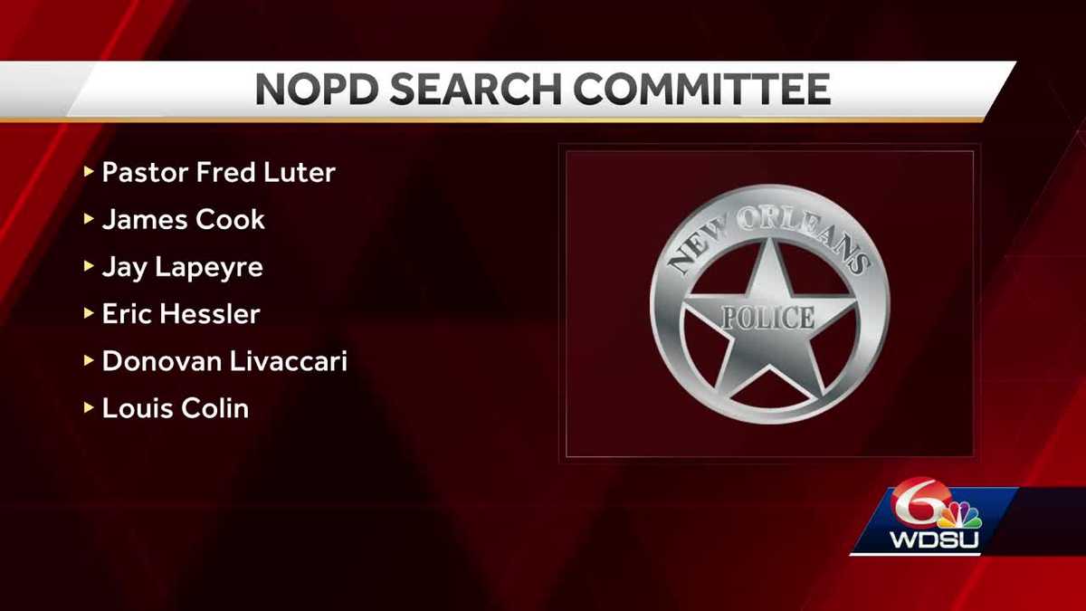 New Orleans police chief search committee names