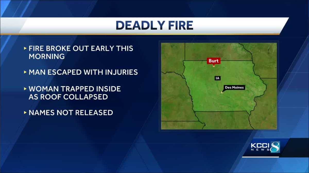 Iowa woman dies in house fire in Burt