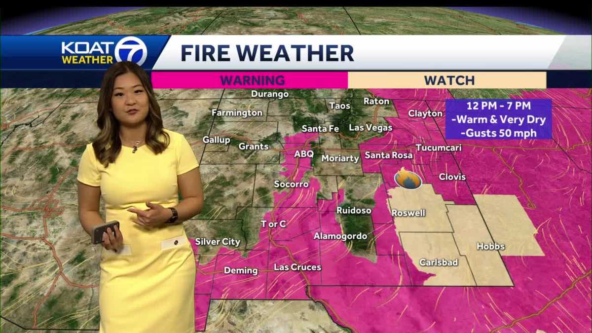 Windy Sunday and chance for rain and snow.