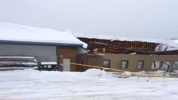 Raw Video: Roof collapse in Seabrook