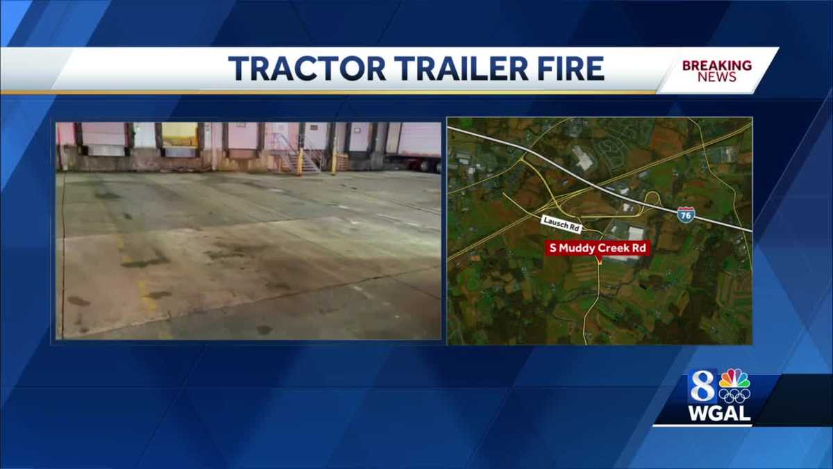Fire damages tractor-trailers at Lancaster County warehouse