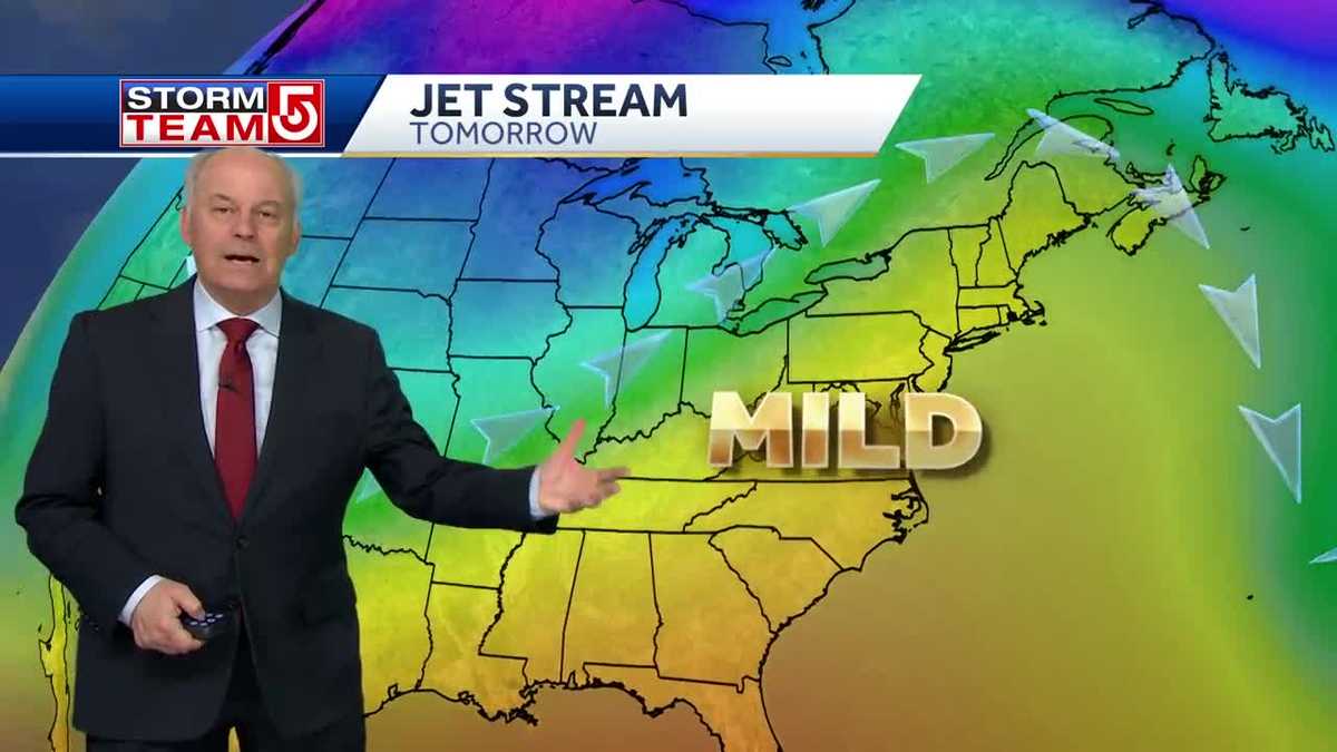 Video: Milder temperatures moving in over next two days