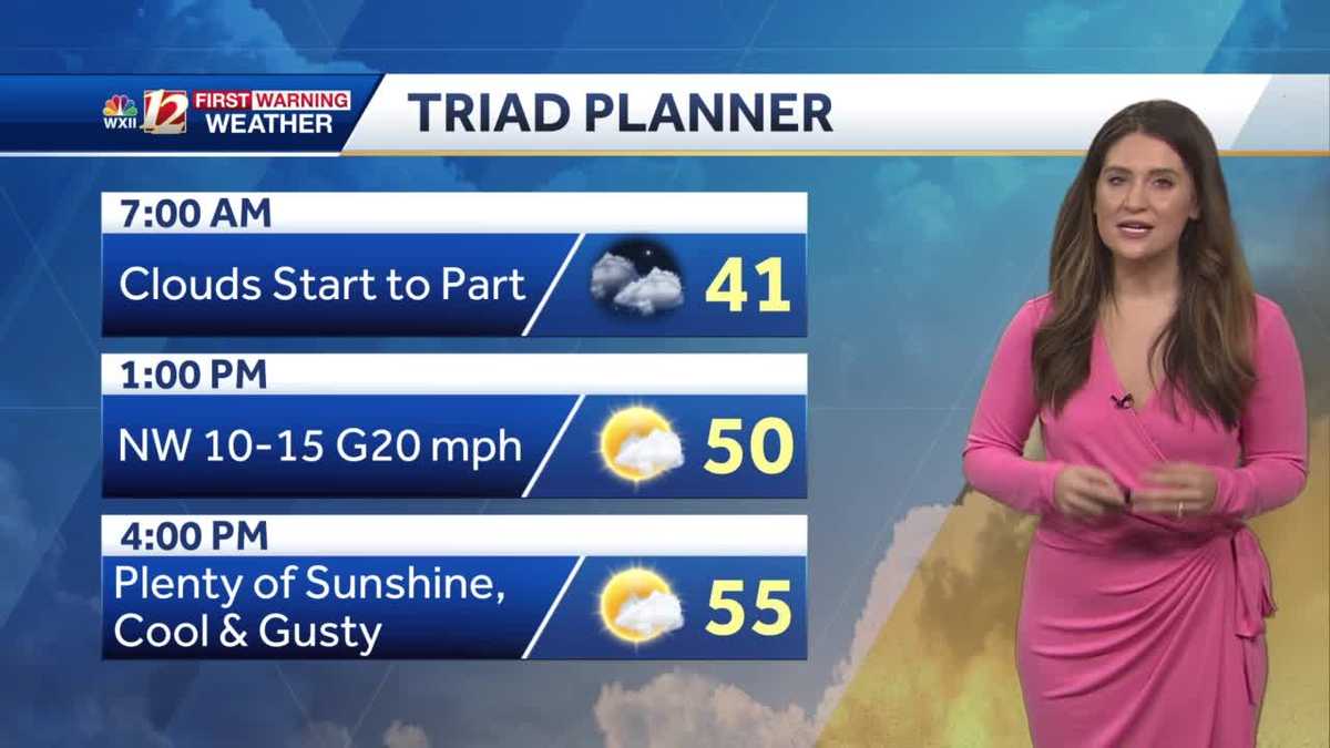 WATCH: Cool, Breezy Saturday with Freeze Warnings Overnight