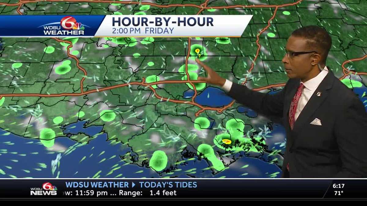 A hot and humid Friday