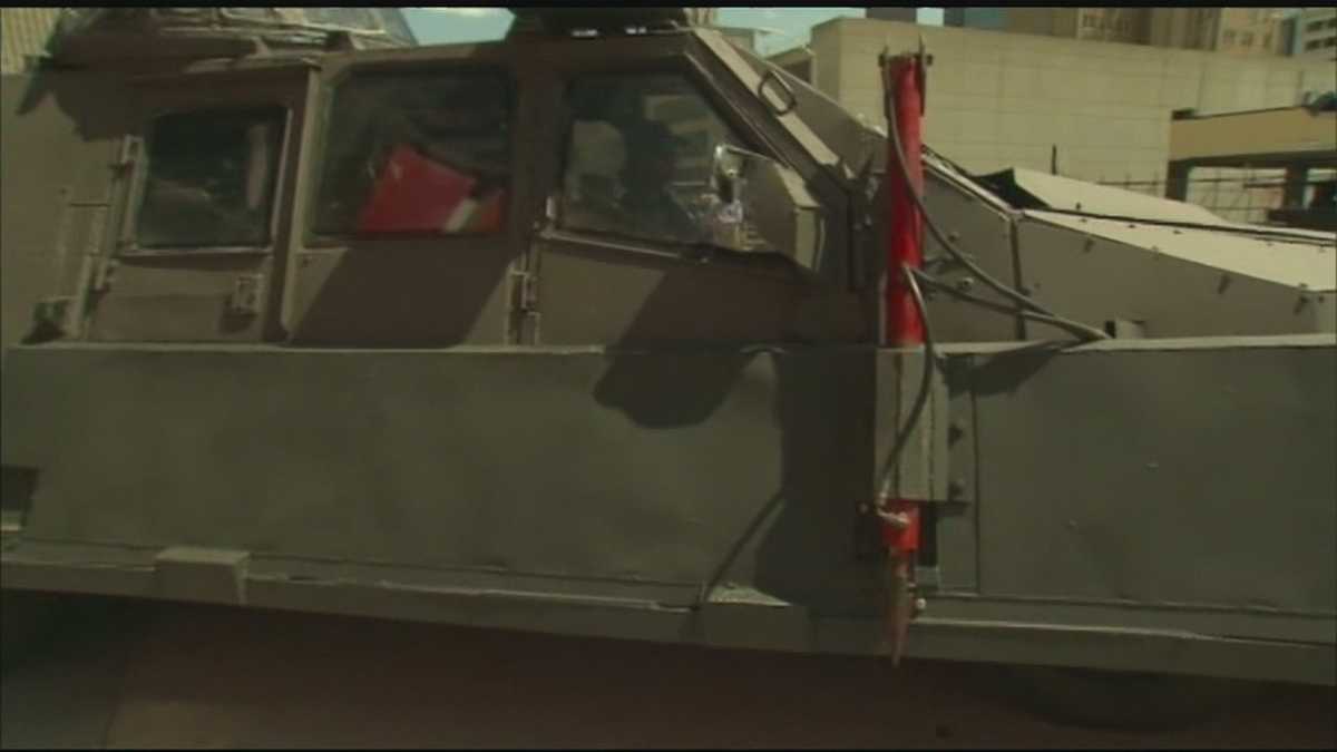 Storm chasers vehicle allows video inside a tornado