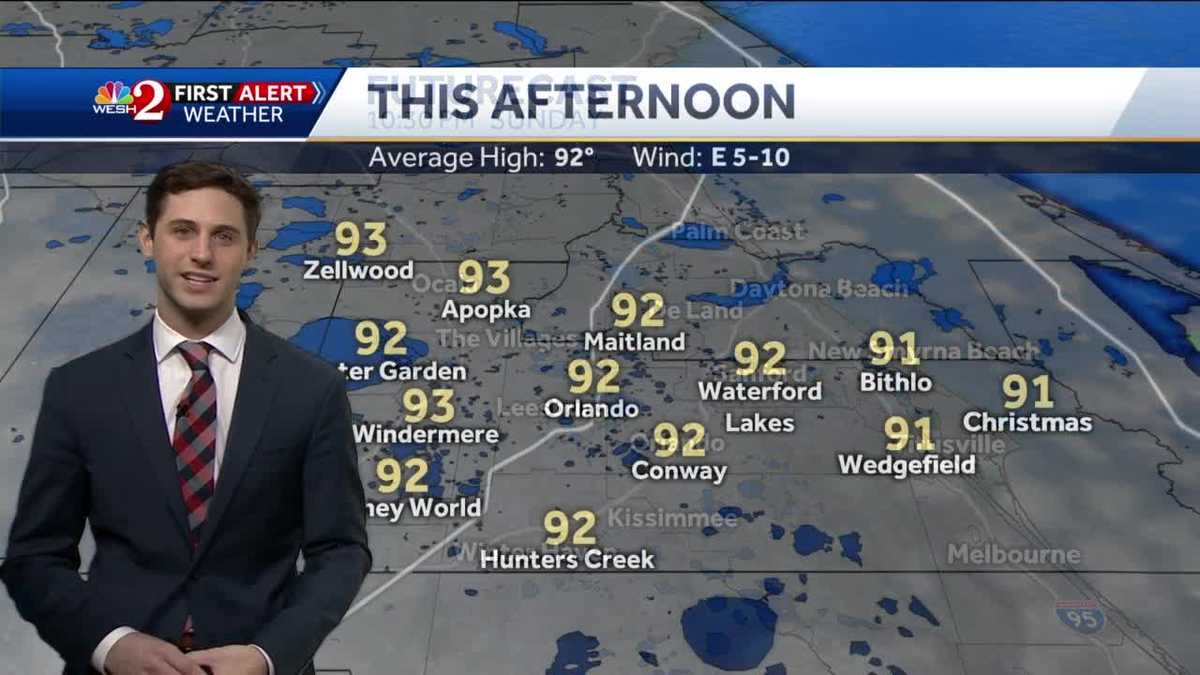 Hot afternoon expected for Sunday