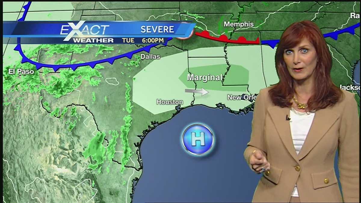 Marginal risk severe storms Wednesday