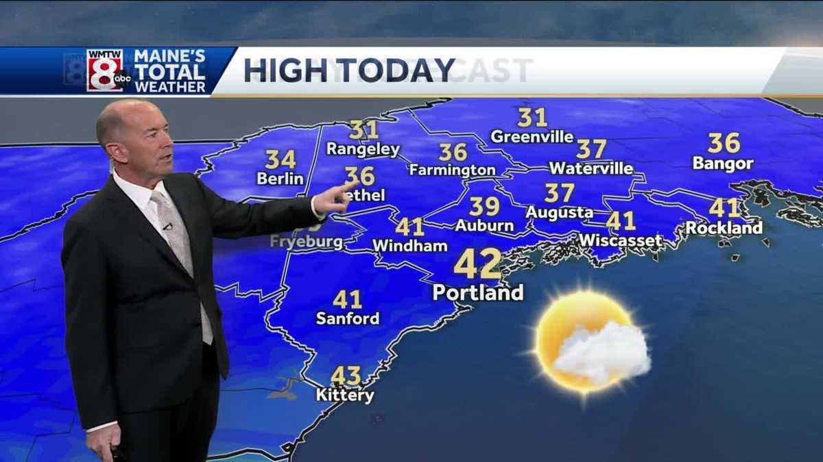 Sun, clouds, and mild temperatures Saturday
