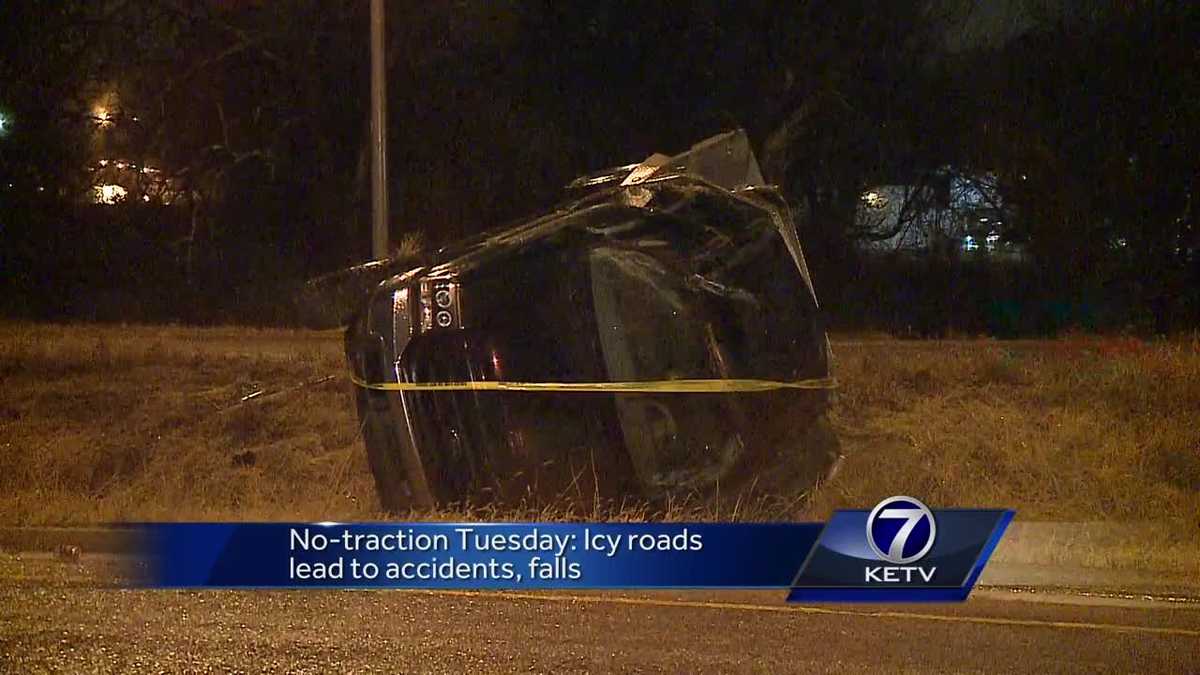 No-traction Tuesday: Icy roads lead to accidents, falls No-traction Tuesday: Icy roads lead to accidents, falls