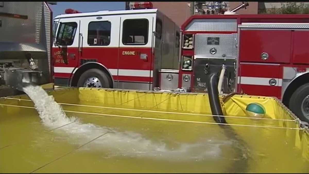Firefighters work to keep AnMed cool