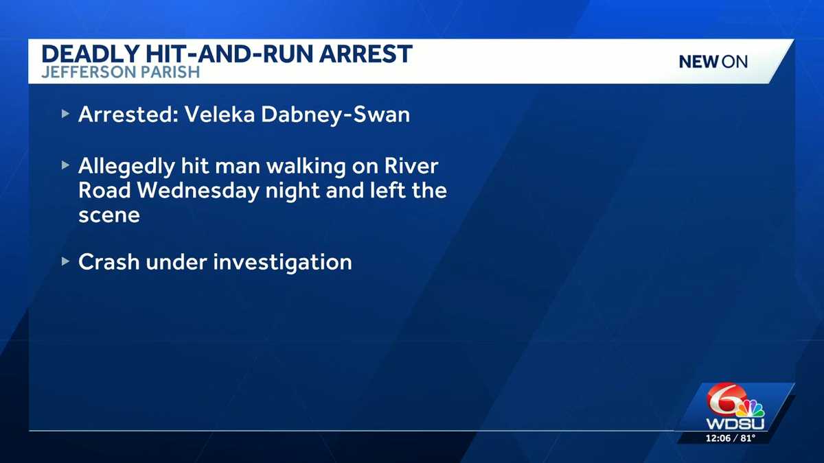 White Castle woman arrested in connection with deadly hit-and-run
