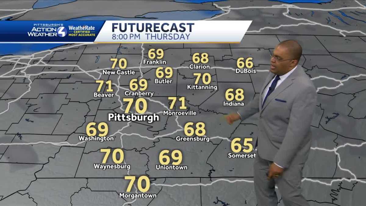 Pittsburgh weather: Continued warming through Friday