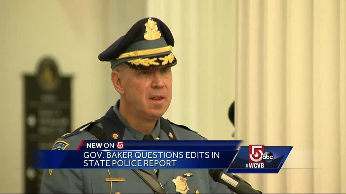 Governor questions edits in state police report