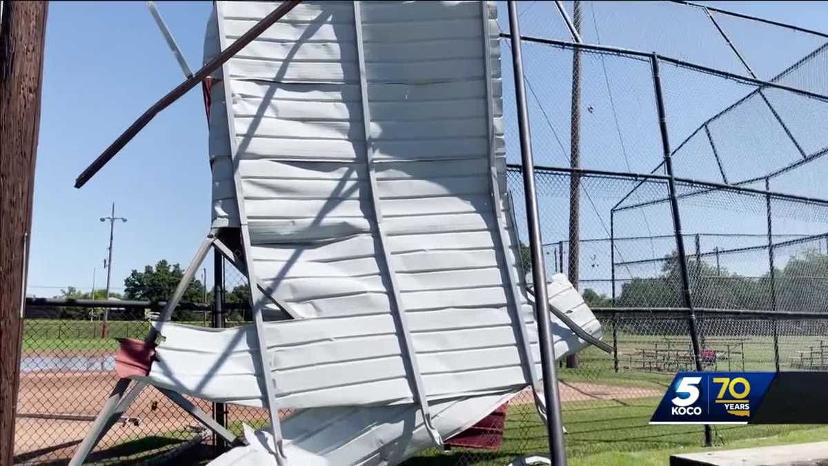 Del City Ballparks to close for a month due to storm damage