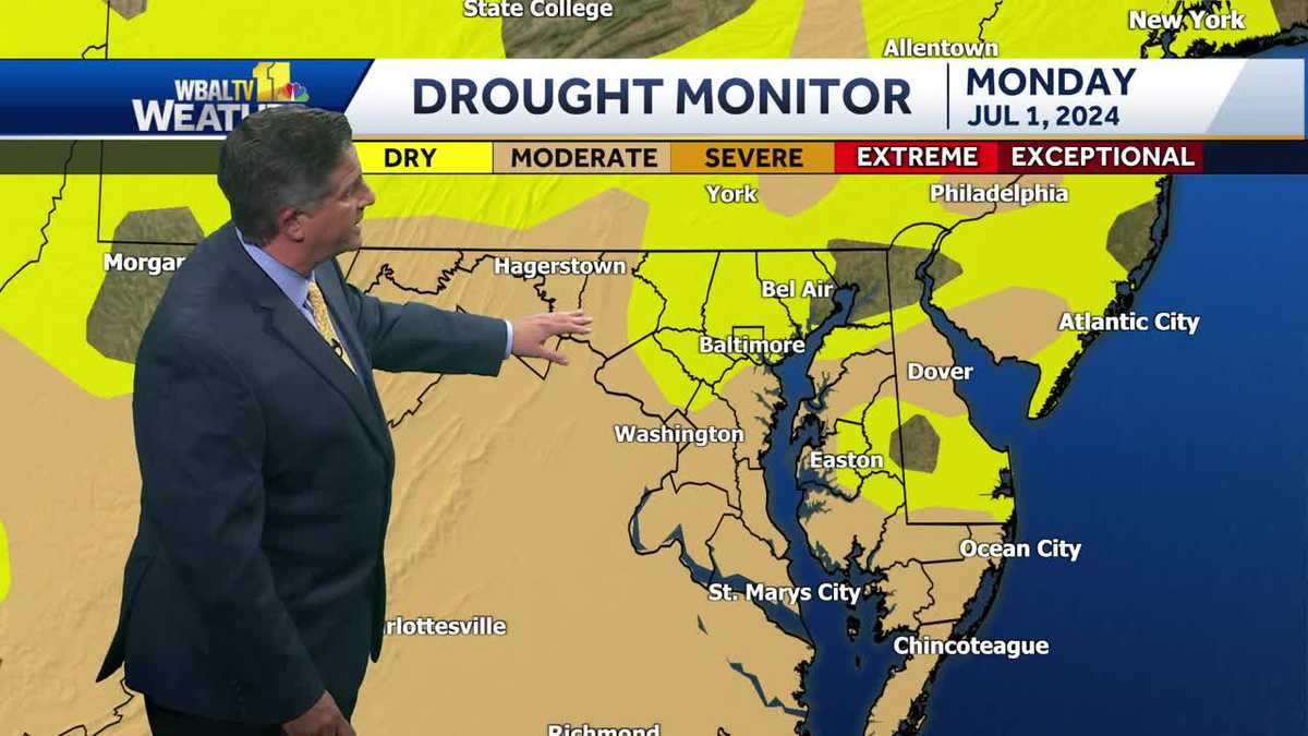 Weather Talk: Parts of Maryland still under drought monitor