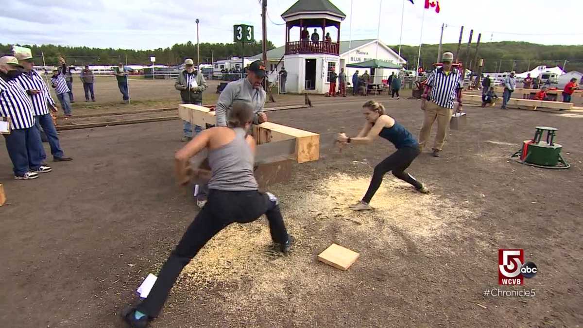 Lumberjack competitions take center stage at Fryeburg fair