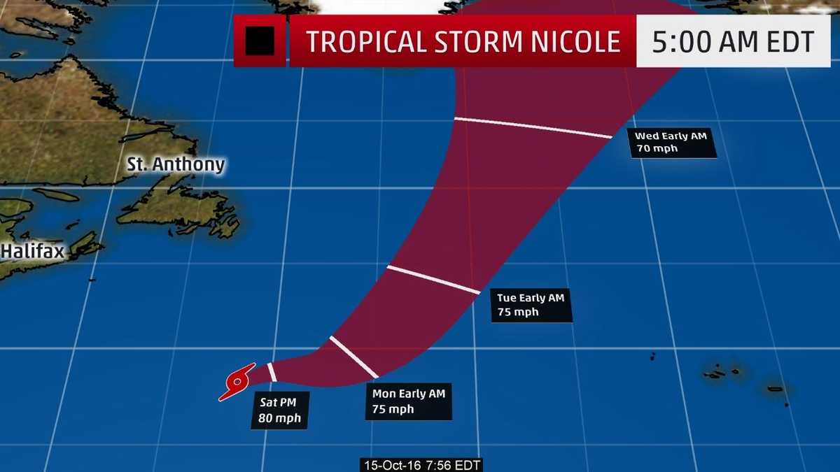 Nicole Expected To Become A Hurricane Again