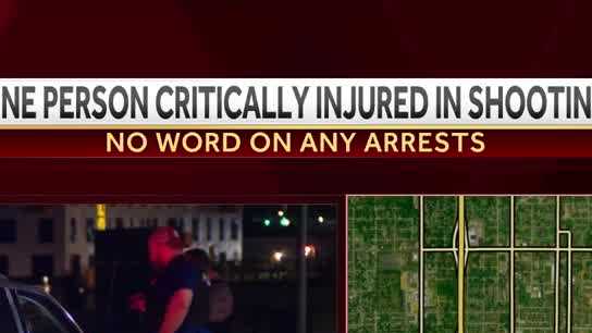 One person critically injured in shooting
