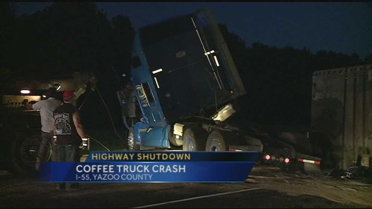 Coffee truck crashes