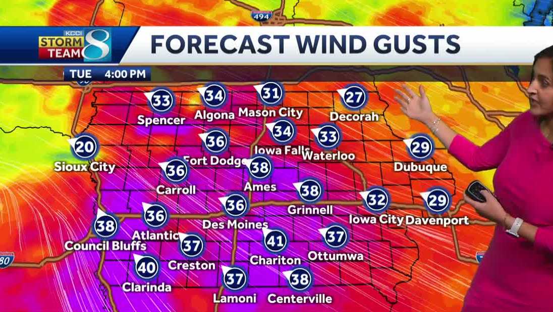 Des Moines weather: Thunderstorms on the way Tuesday, Wednesday