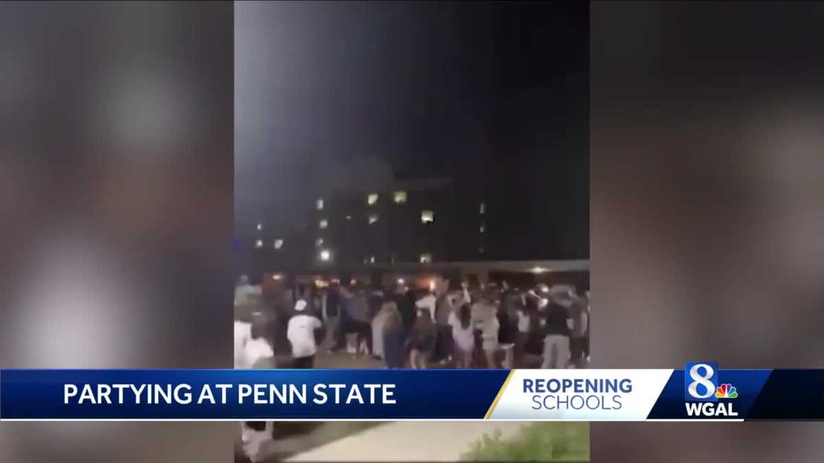 PENN STATE STUDENTS ignore safety guidelines at on-campus party