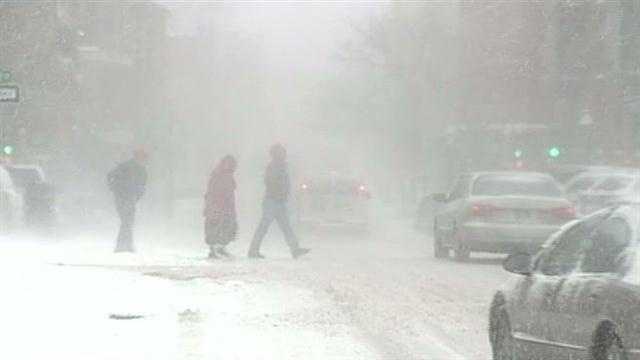 SNOW, WHITE OUT CONDITIONS