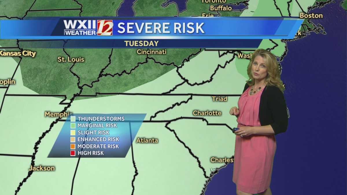 Michelle: Storm chances Monday, Tuesday