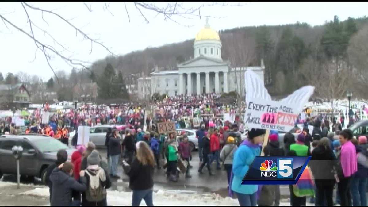 Record numbers attend Women's March & Unity Rally in Montpelier